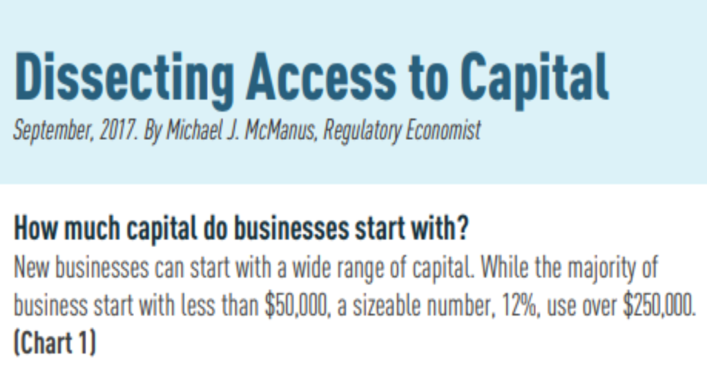 Dissecting Access to Capital – SBA's Office of Advocacy