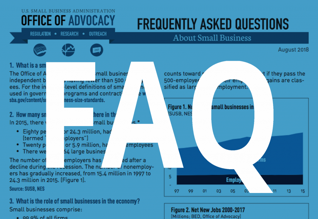 Frequently Asked Questions About Small Business 2018 – Office of Advocacy